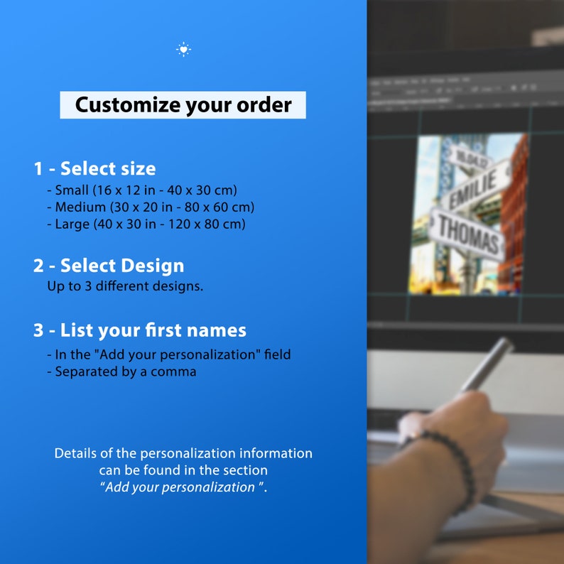 Paradise Tropical Beach Coconut Tree Personalised Canvas Family Member ...