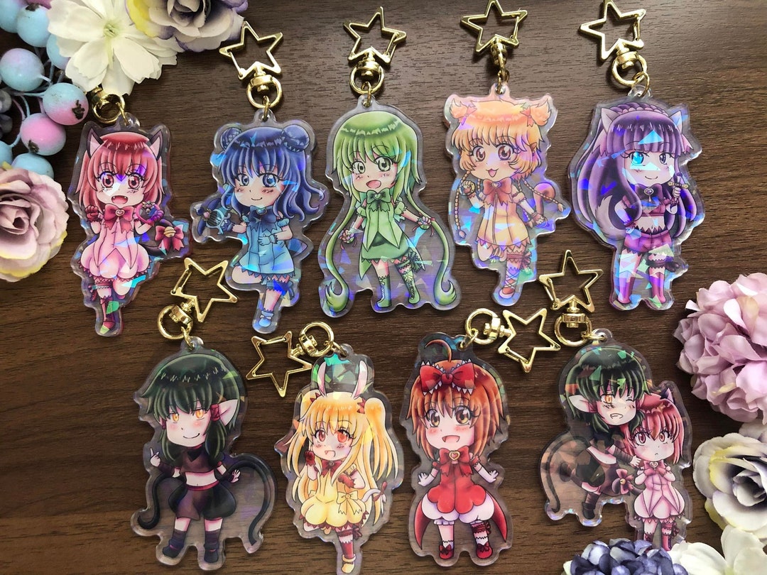 Tokyo Mew Mew New - Holographic Keychain - Etsy