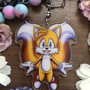 Sonic the Hedgehog - Acrylic Keychain Charm - Etsy