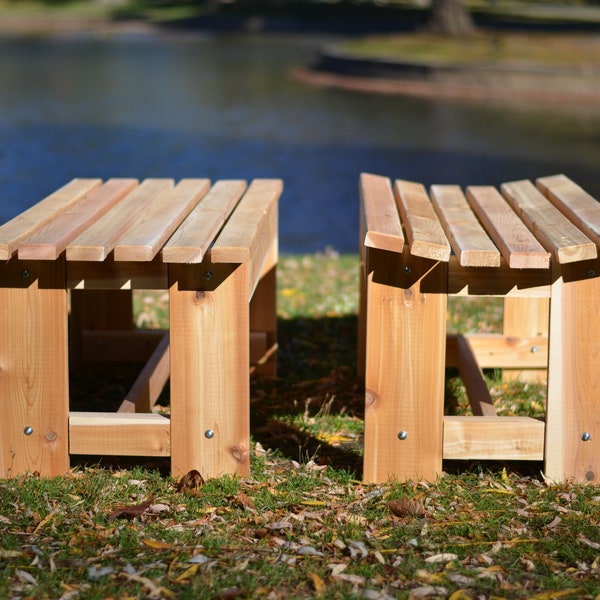 Cedar Bench - Etsy
