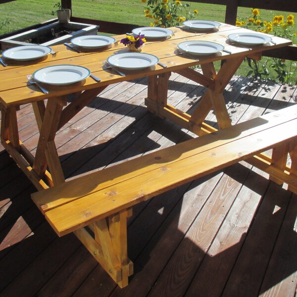 Portable Picnic Table - Etsy