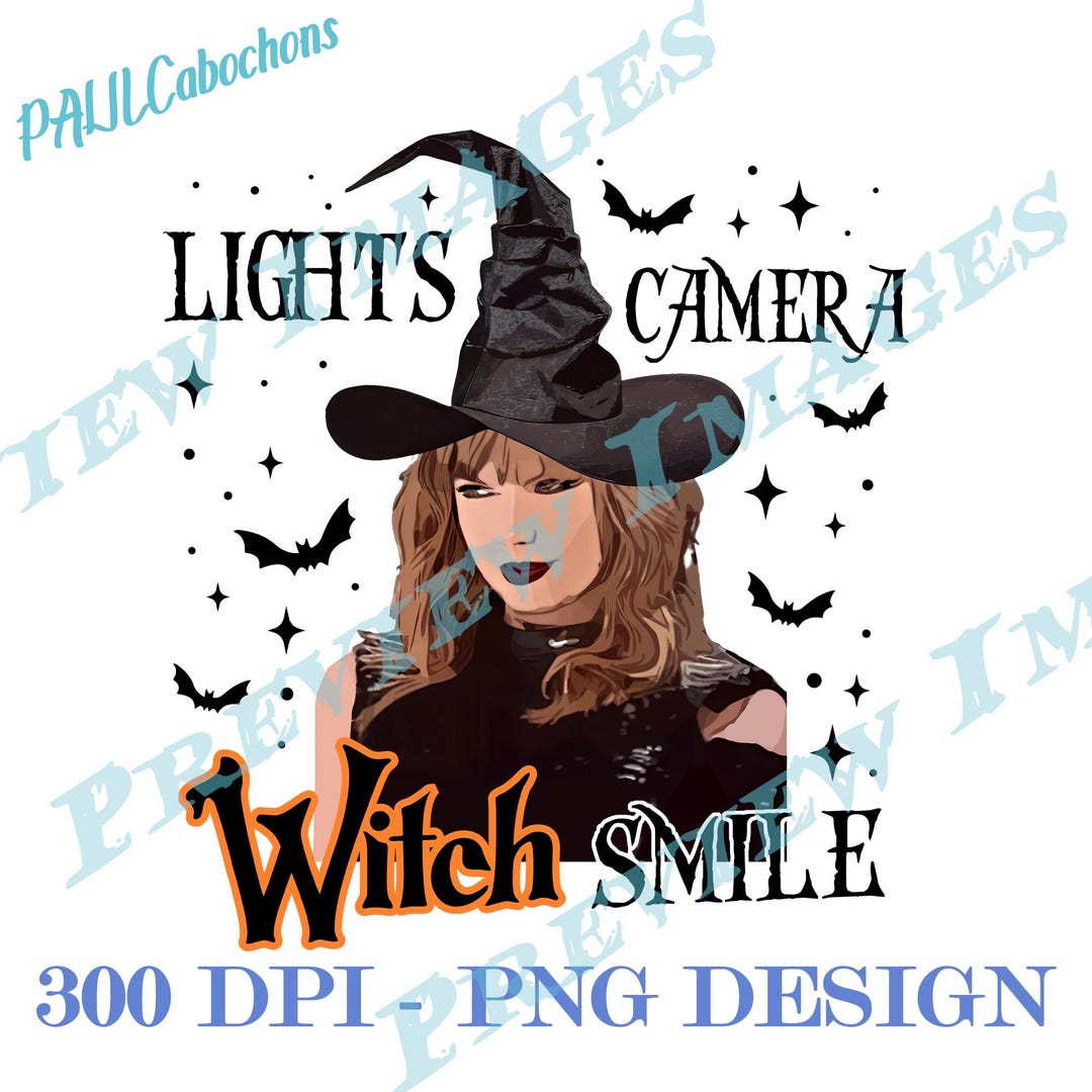 Lights Camera Witch Smile Png, Taylor Witch Halloween Png, Witch Girls ...