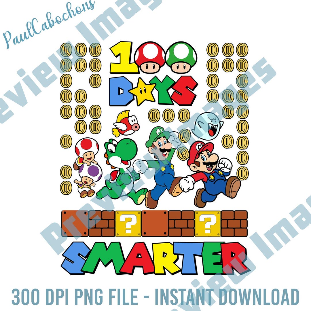 100 Days Smarter Png, Super 100 Days Png, 100 Days of School Png, Happy ...