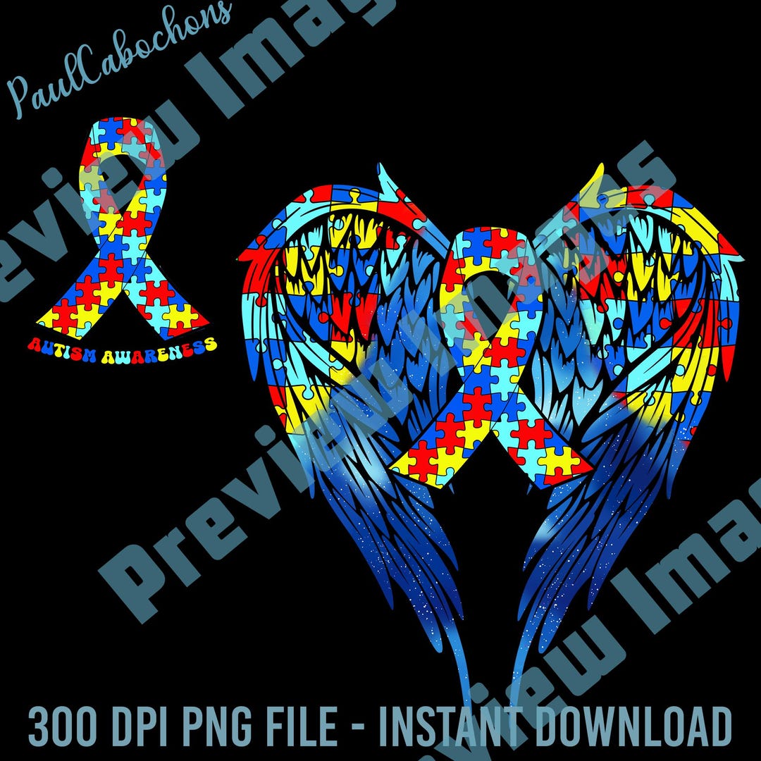 Autism Wing Png, Support Autism Awareness Png, Be Kind Autism Png ...