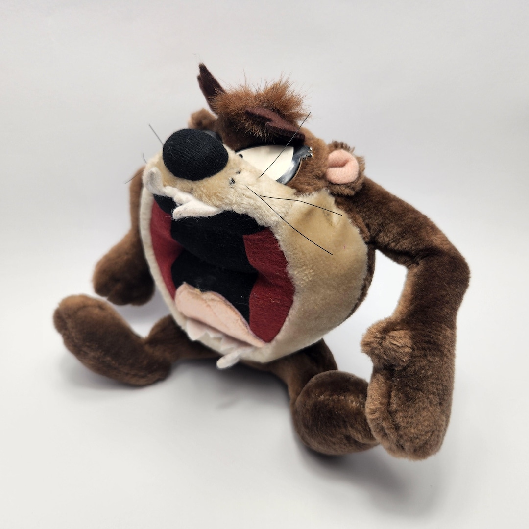 Vintage Applause Taz Tasmanian Devil Looney Tunes Plush Stuffed Toy ...