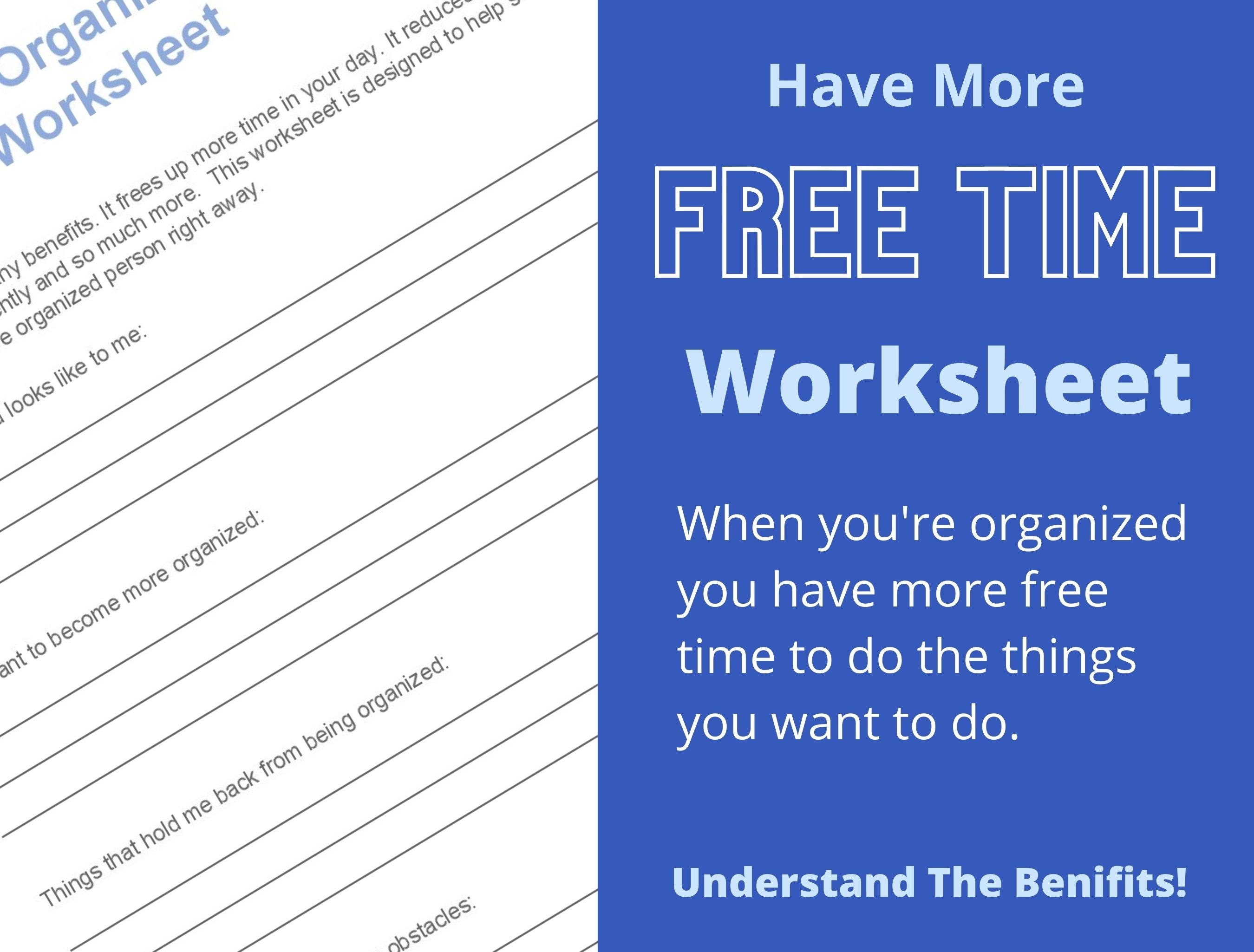 3-page Getting Organized Worksheet Helps You Get More Done - Etsy
