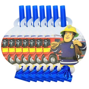 Fireman Sam Birthday Party Disposable Tableware Plate Cups Banner ...