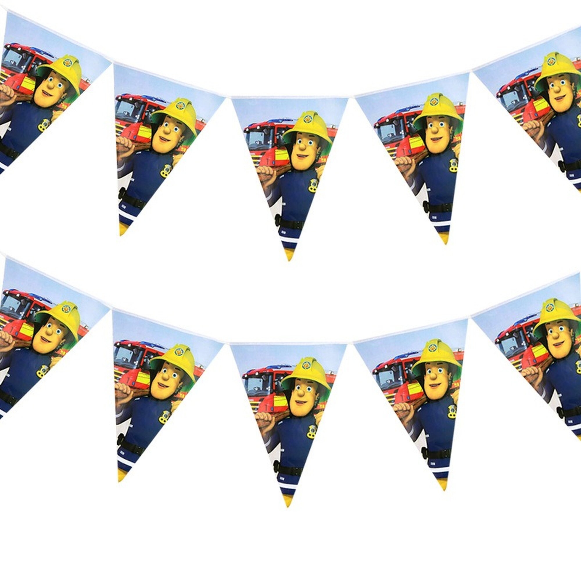 Fireman Sam Birthday Party Disposable Tableware Plate Cups - Etsy
