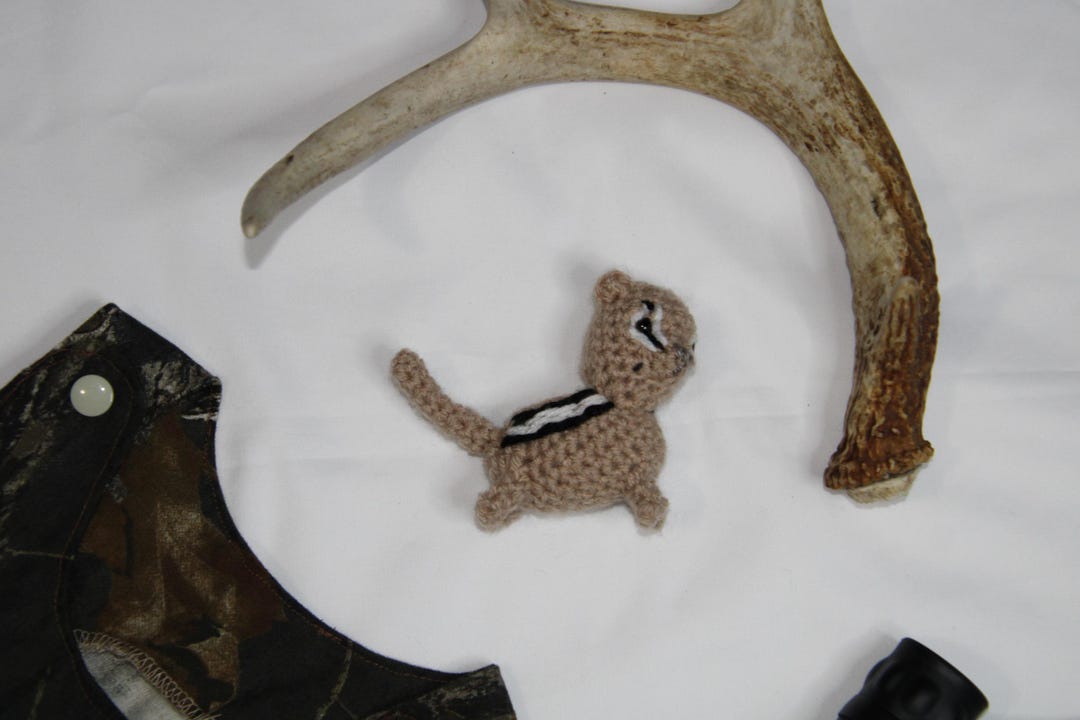 Crocheted Mini Chipmunk: Handmade Forest Animal Toy - Etsy