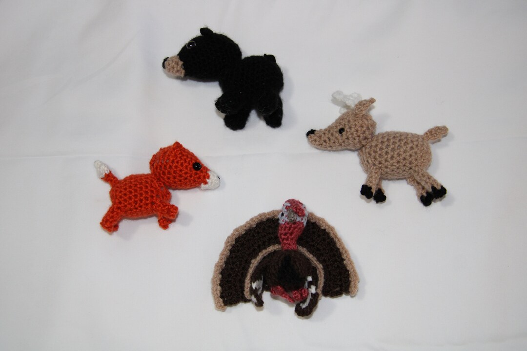 Mini Crocheted Wild Animals, Forest Animals, Woodchuck, Groundhog ...