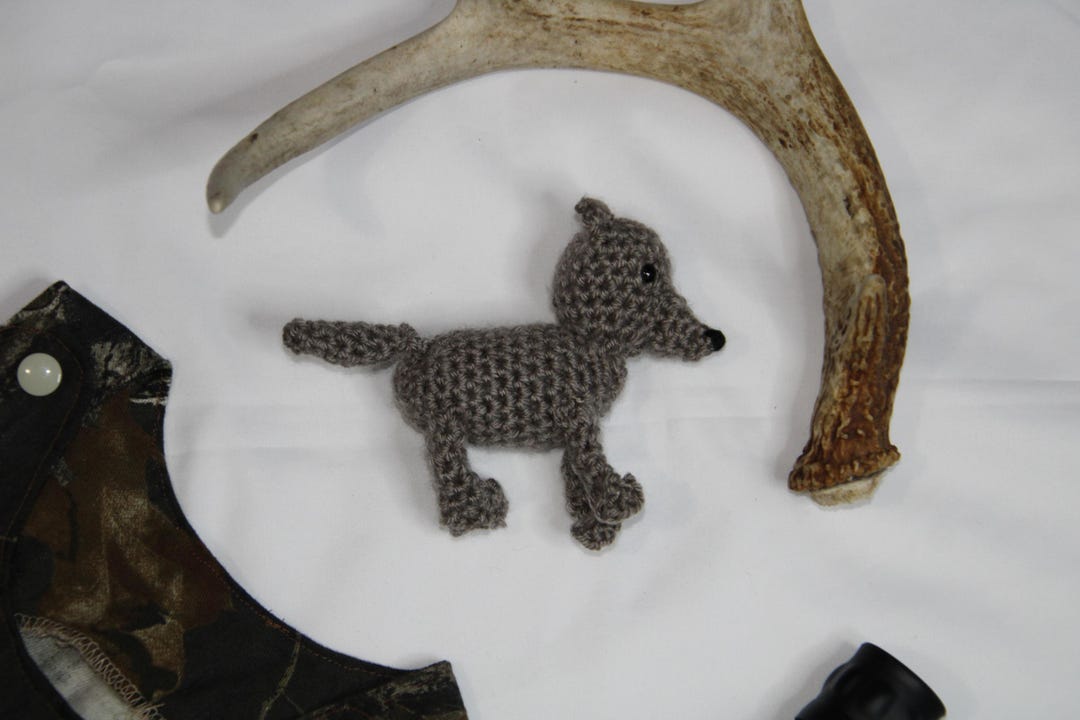 Crocheted Mini Wolf Stuffy: Handmade Woodland Toy - Etsy