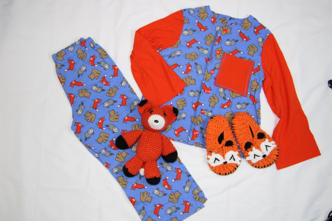 3T Fox Pajama and Stuffed Fox Set - Etsy