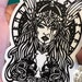 Viking Freja Sticker - Nordic Freya Goddess Cats -freyja Pagan Norse ...