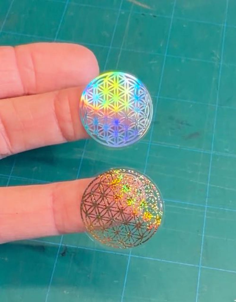 Flower of Life Sticker - Sacred Geometry Holographic - Windows Car ...