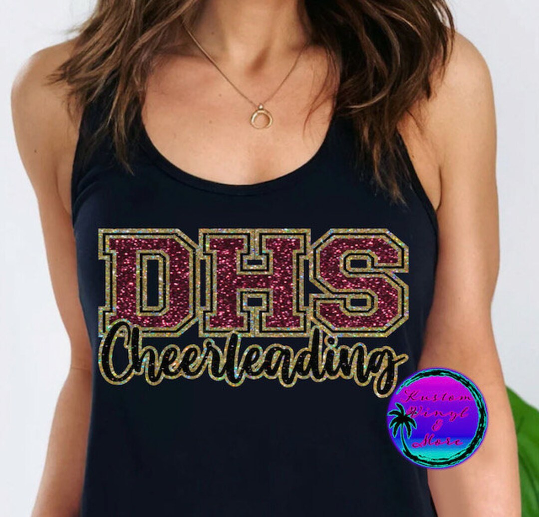 Custom Glitter Cheer Tank Tops - Cheerleading Racerback Tanks ...