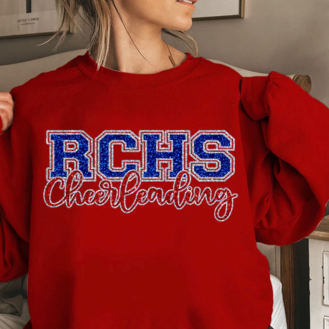 Custom Glitter Cheerleading Sweatshirts and Hoodies -RJ Personalized ...