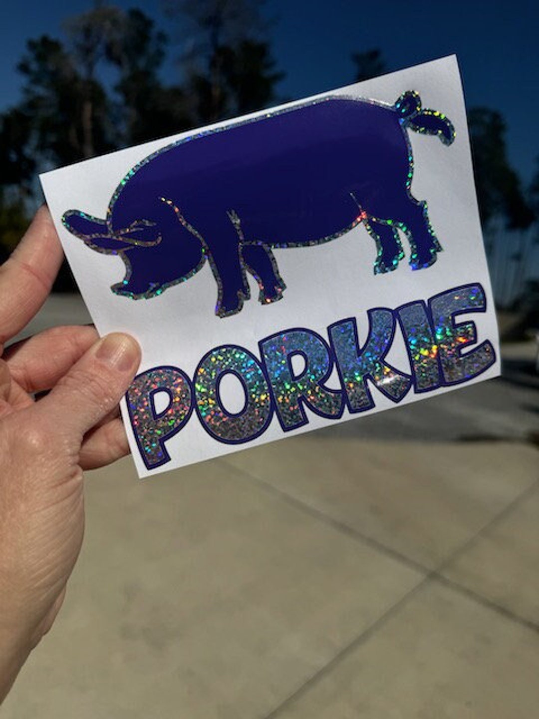 Hog Show Name Decals Custom Pig Sprayer Stickers Laptop Water Bottle ...