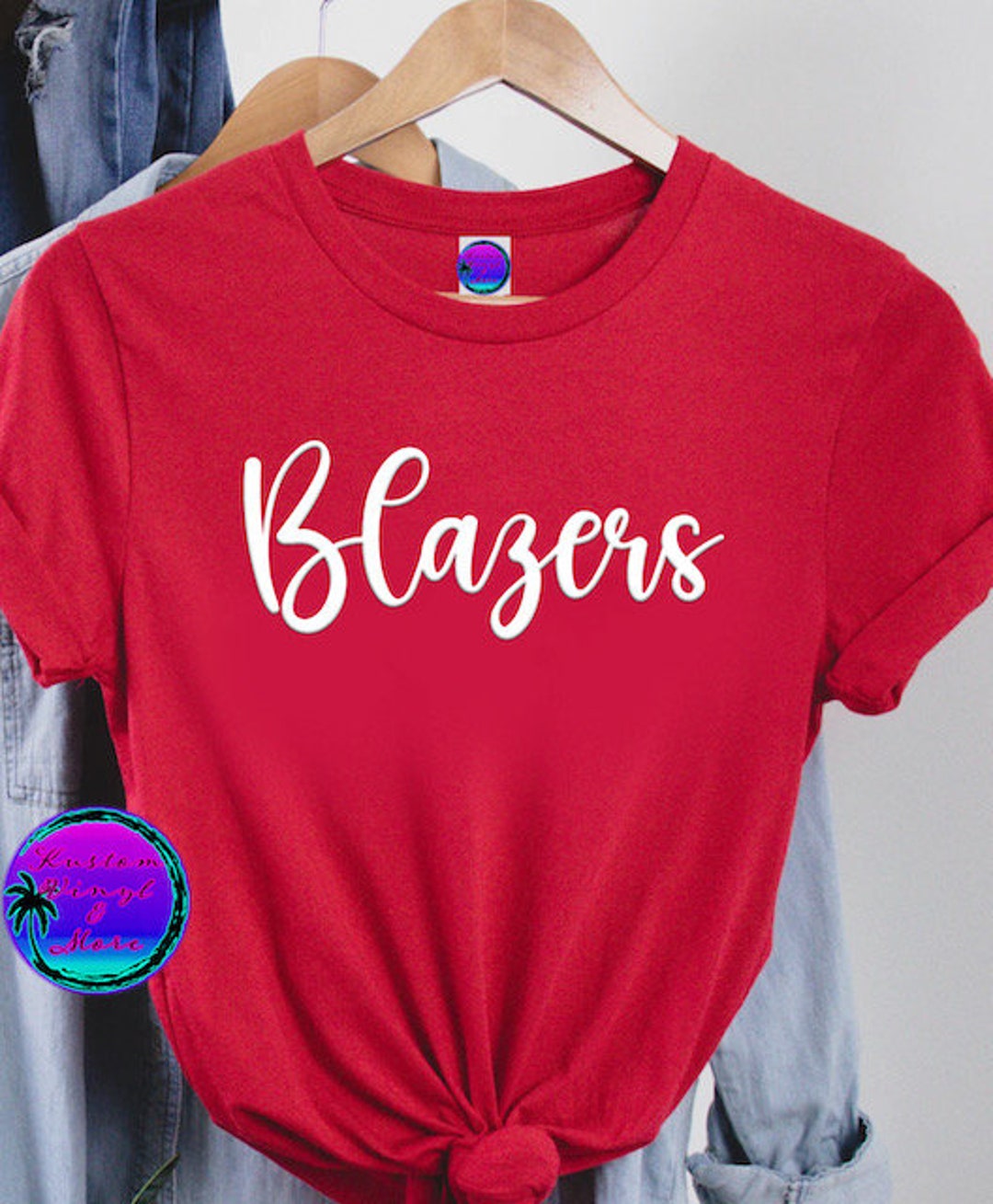 Custom Puff Print T-shirts Cursive Name Numbers Shirts School Pride ...