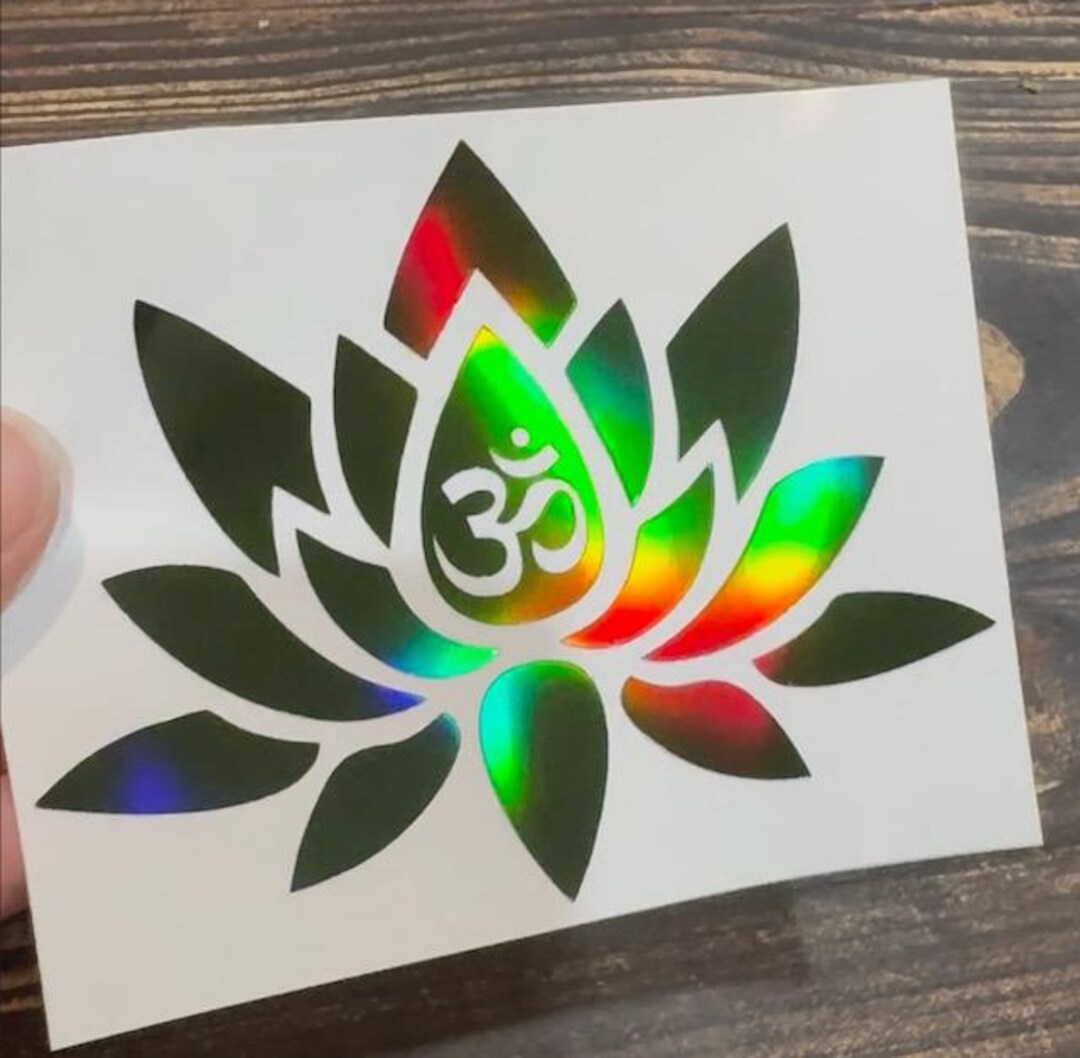 Lotus Chakra Crown Decal - Lotus Flower Chakra Stickers - Vinyl Car ...
