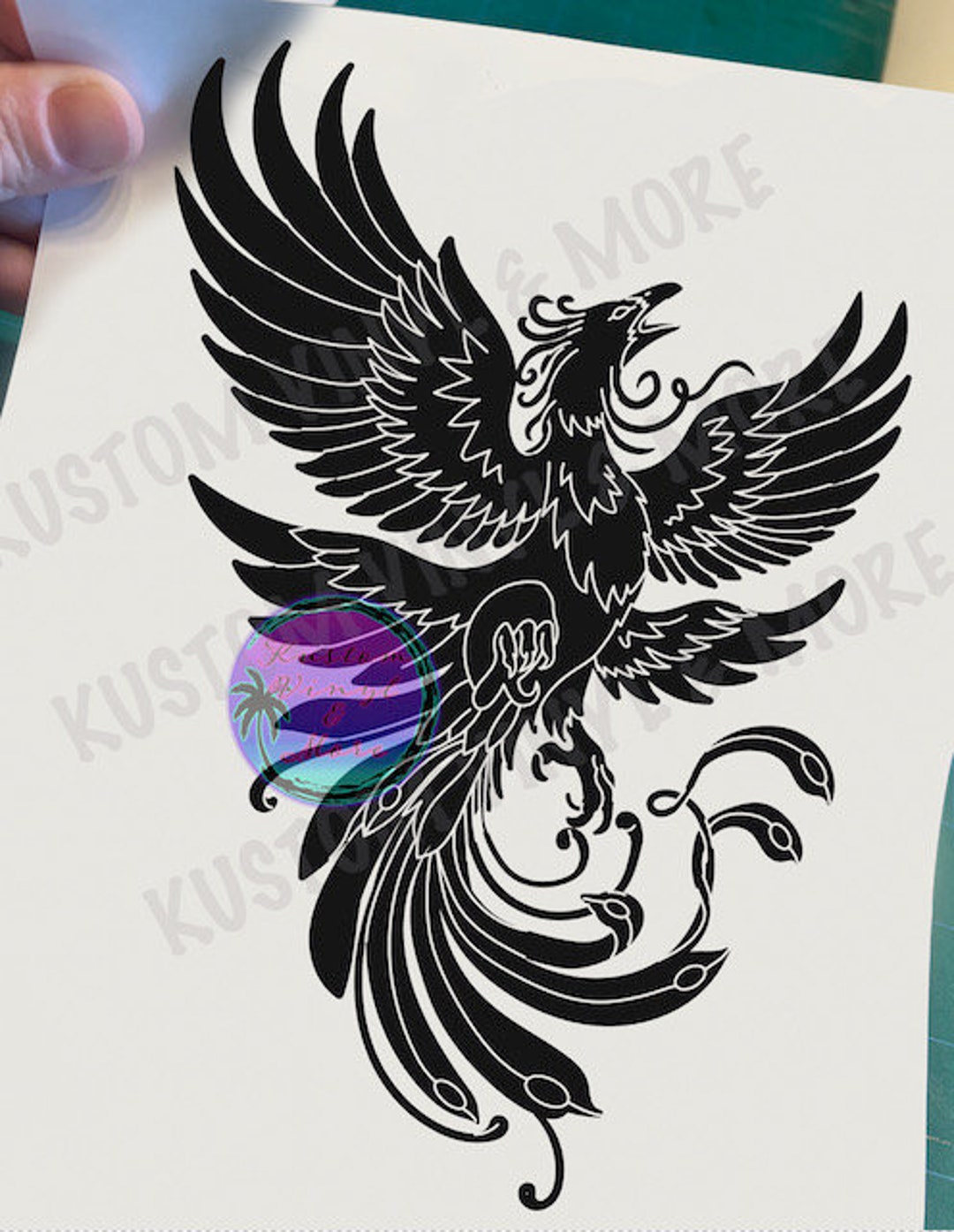 Phoenix Vinyl Decal Immortal Bird Sticker Greek Mythology Vinyl Car ...