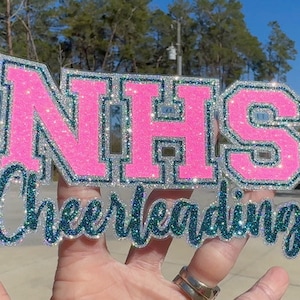 Custom Glitter Cheerleading Stickers & Magnets - Personalized High ...