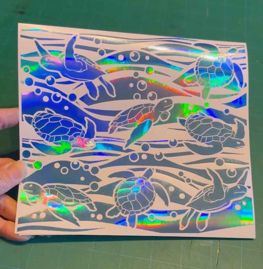 Sea Turtles Gas Tank Lid Decals - Vinyl Car Laptop Decals Motorcycle ...