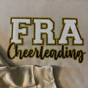 Custom Glitter Cheerleading Sweatshirts and Hoodies Personalized Team ...