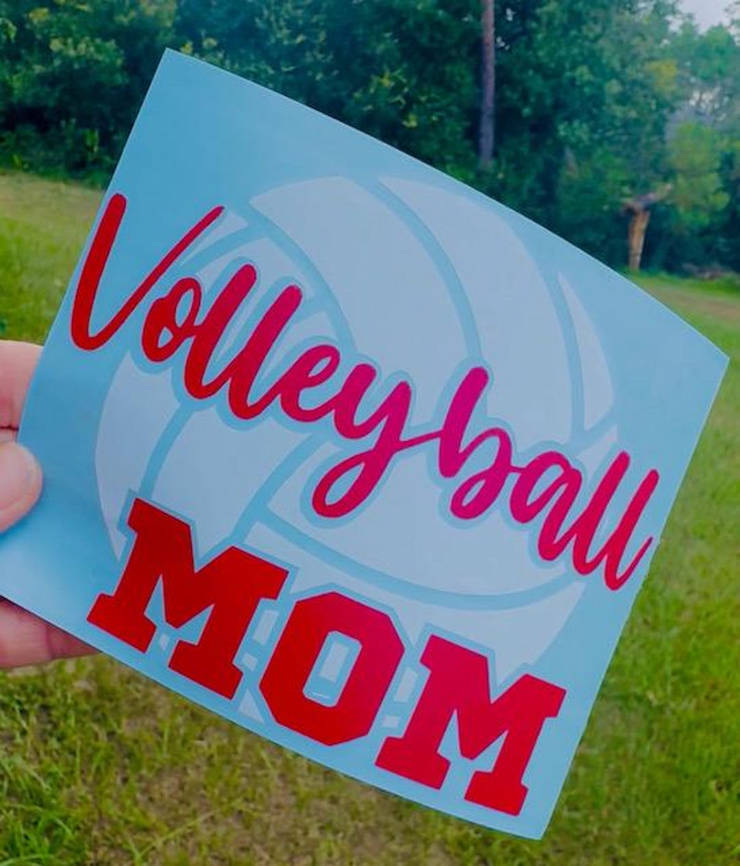 Personalized Volleyball MOM Decal - Custom Volleyball Vinyl Sticker ...