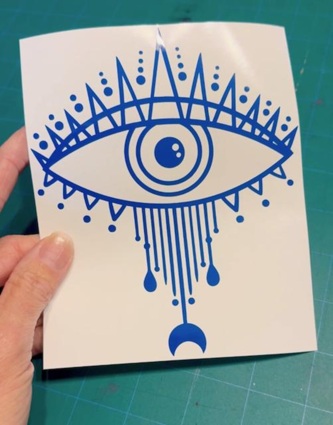 Whimsical Evil Eye Decal (EE3) - Vinyl Car Laptop Decals Motorcycle ...