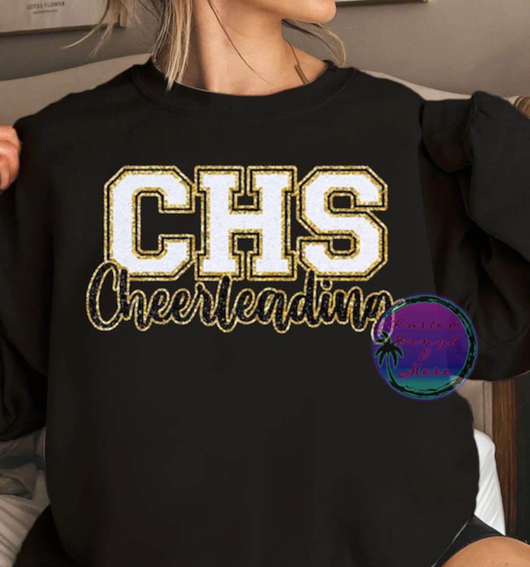 Custom Glitter Cheerleading Sweatshirts and Hoodies - Personalized Team ...