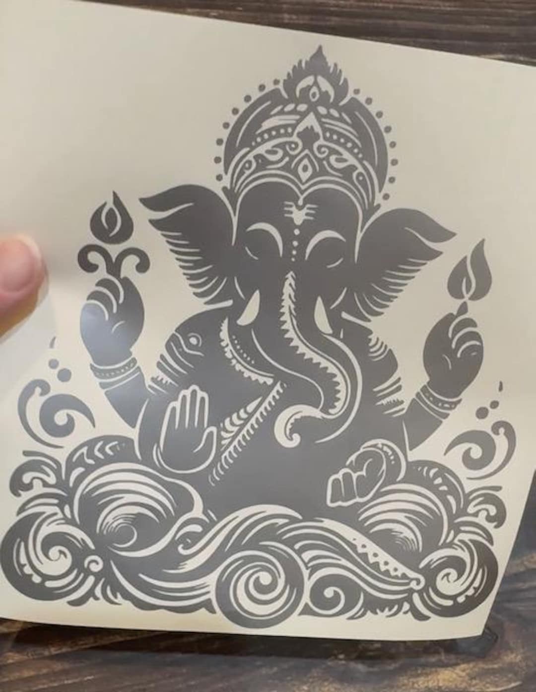 Lord Ganesha Decal Ganesh Vishnu Sticker Vinyl Car Laptop Decals ...