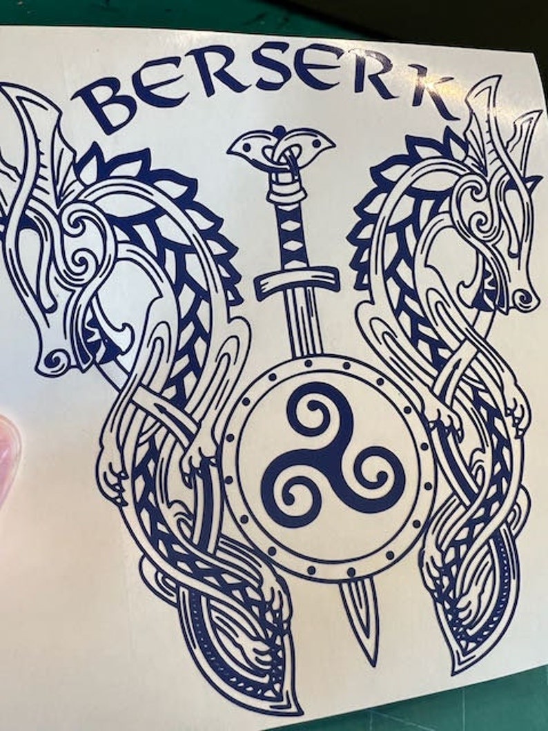 Viking Berserk Decals Norse Dragons Pagan Mythology Sticker - Etsy