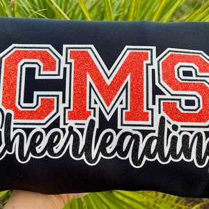 Custom Glitter Cheerleading Sweatshirts and Hoodies - Personalized Team ...