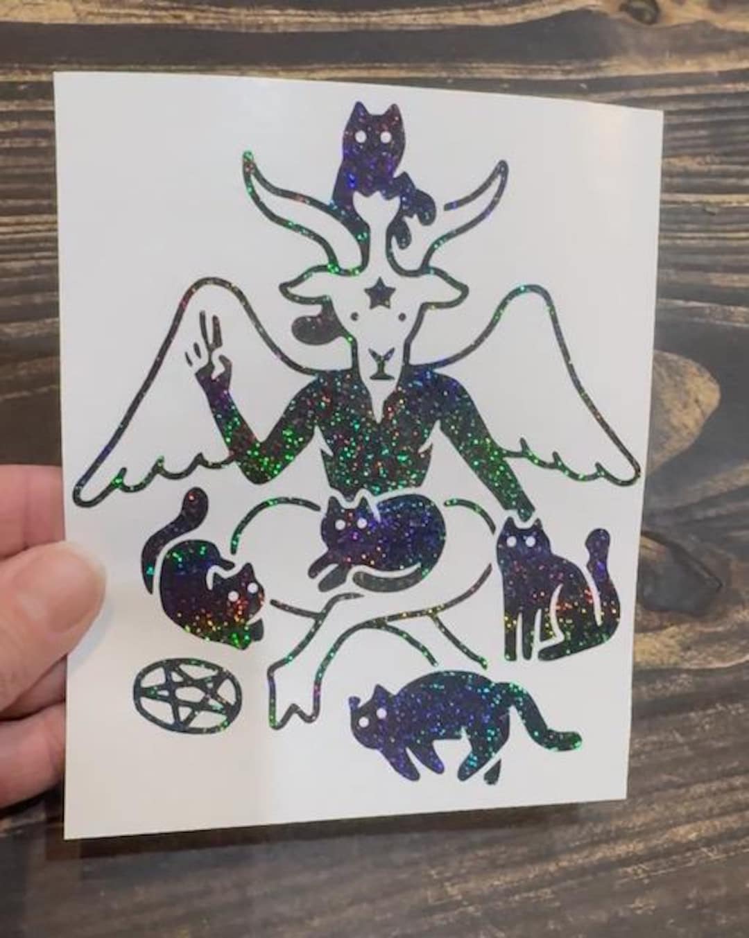 Baphocats Cats Baphomet Decal - Vinyl Car Laptop Decals Motorcycle ...