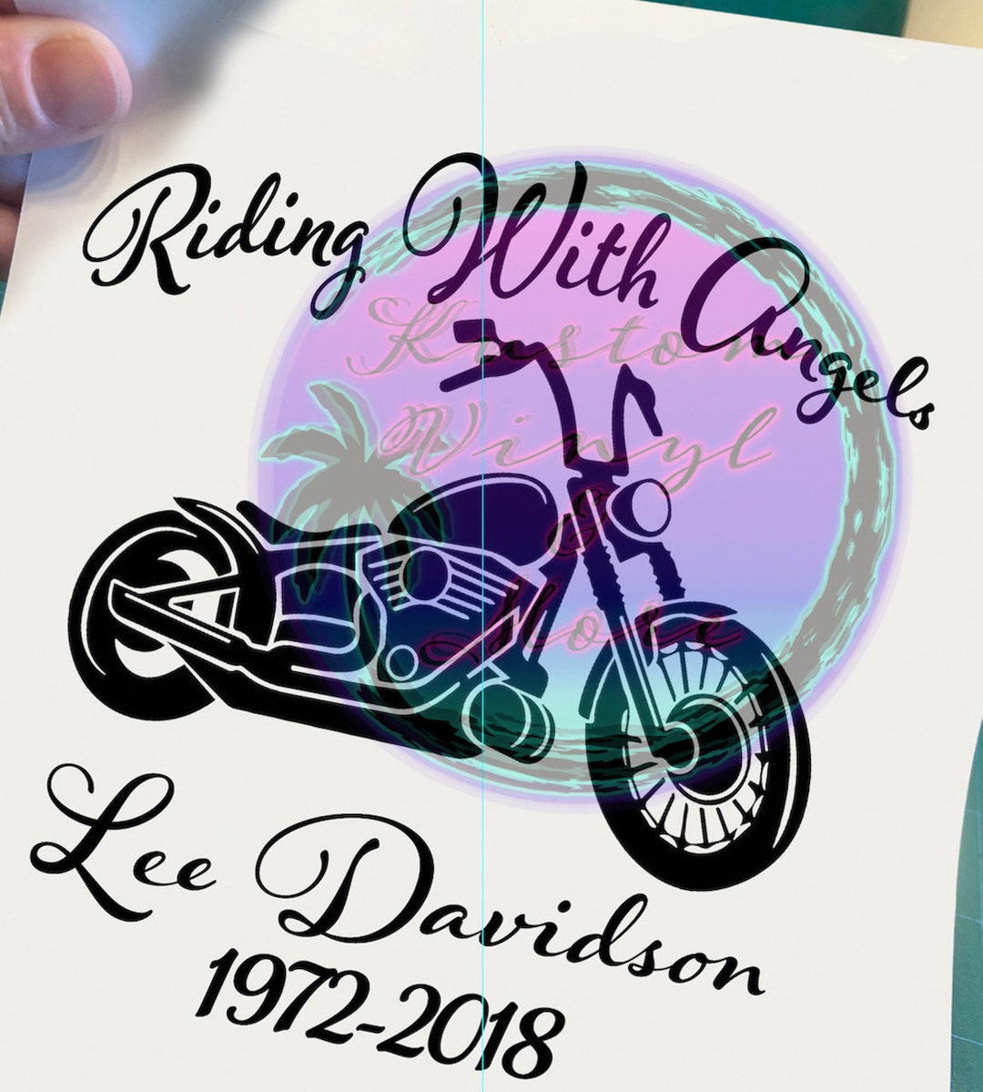 Riding With Angels Memorial Decals - in Loving Memory Memorial Decals ...