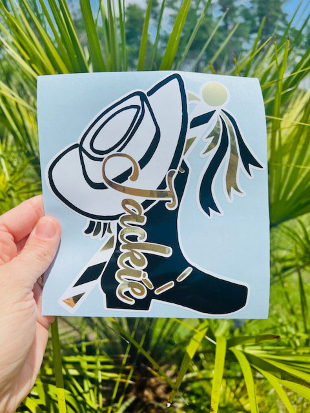 Custom Drill Team Stickers - Name Boot Hat & Baton - Holographic Decals ...
