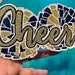 Cheer Glitter Stickers Personalized Cheerleader Pom Poms - Etsy