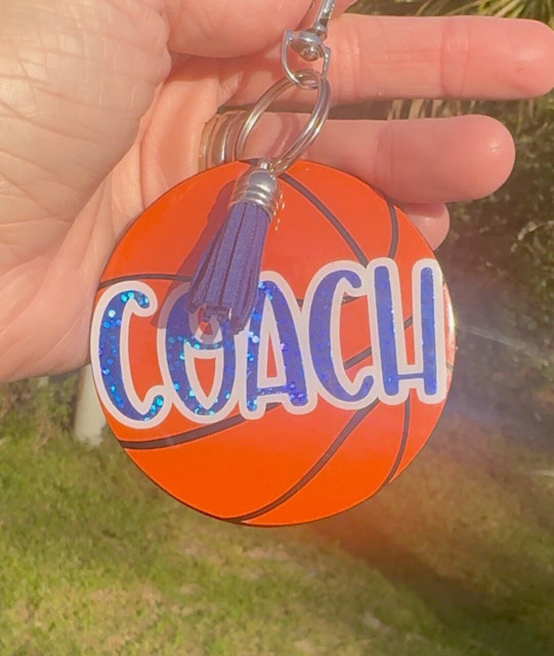 Custom Basketball Name Keychains - Personalized Key Chains - Includes ...