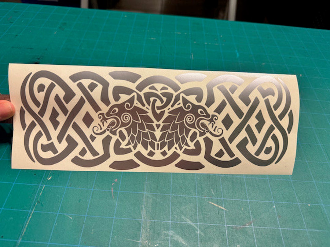 Ulfhednar Norse Decal - Viking Wolves - Odin's Warriors celtic Knot ...