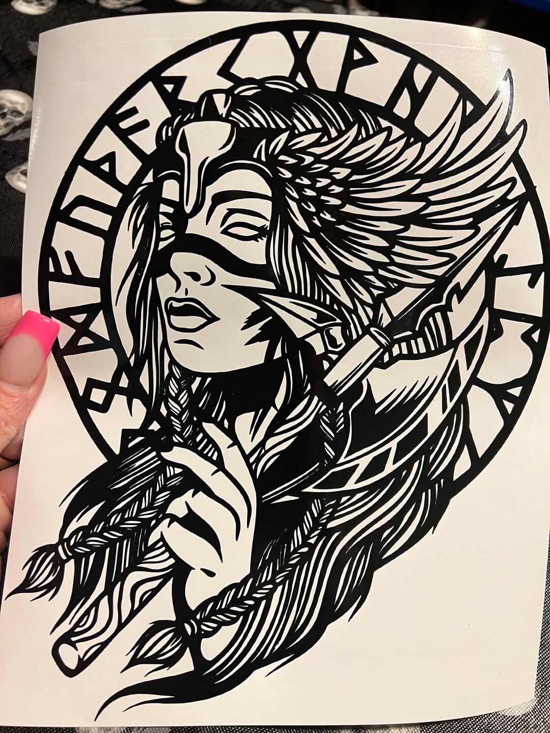 Viking Valkyrie Sticker - Norse Mythology Vinyl Car Laptop Decals - Etsy