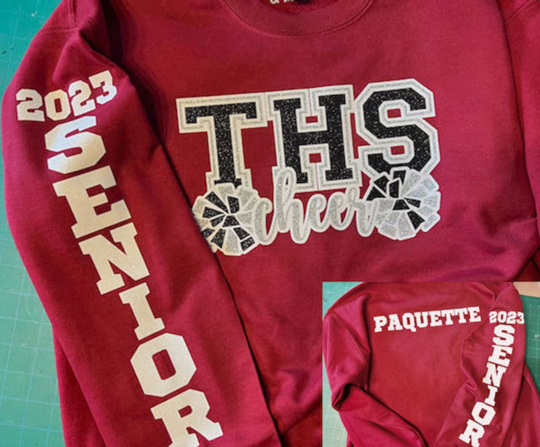 Custom SENIOR 2025 2026 Cheer Sweatshirts - Cheerleader High School ...