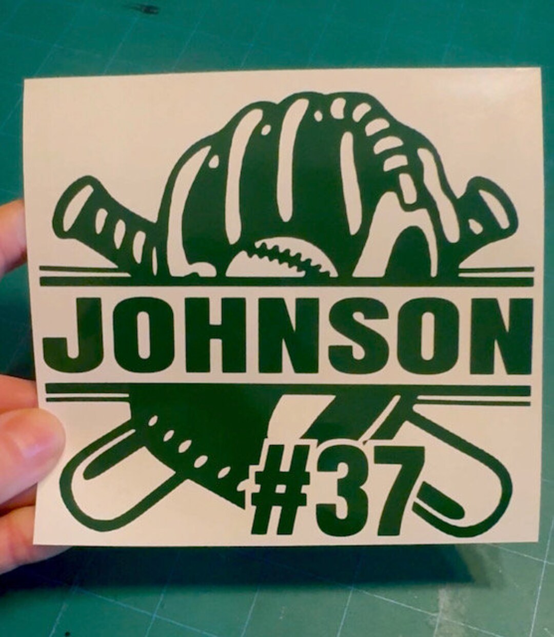 Personalized Baseball Softball Name # Decal - Custom Vinyl Sticker ...