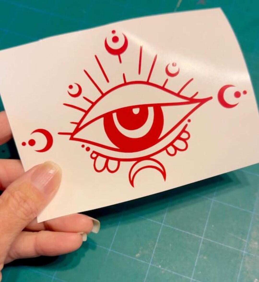 Whimsical Evil Eye Decal (EE5) - Vinyl Car Laptop Decals Motorcycle ...