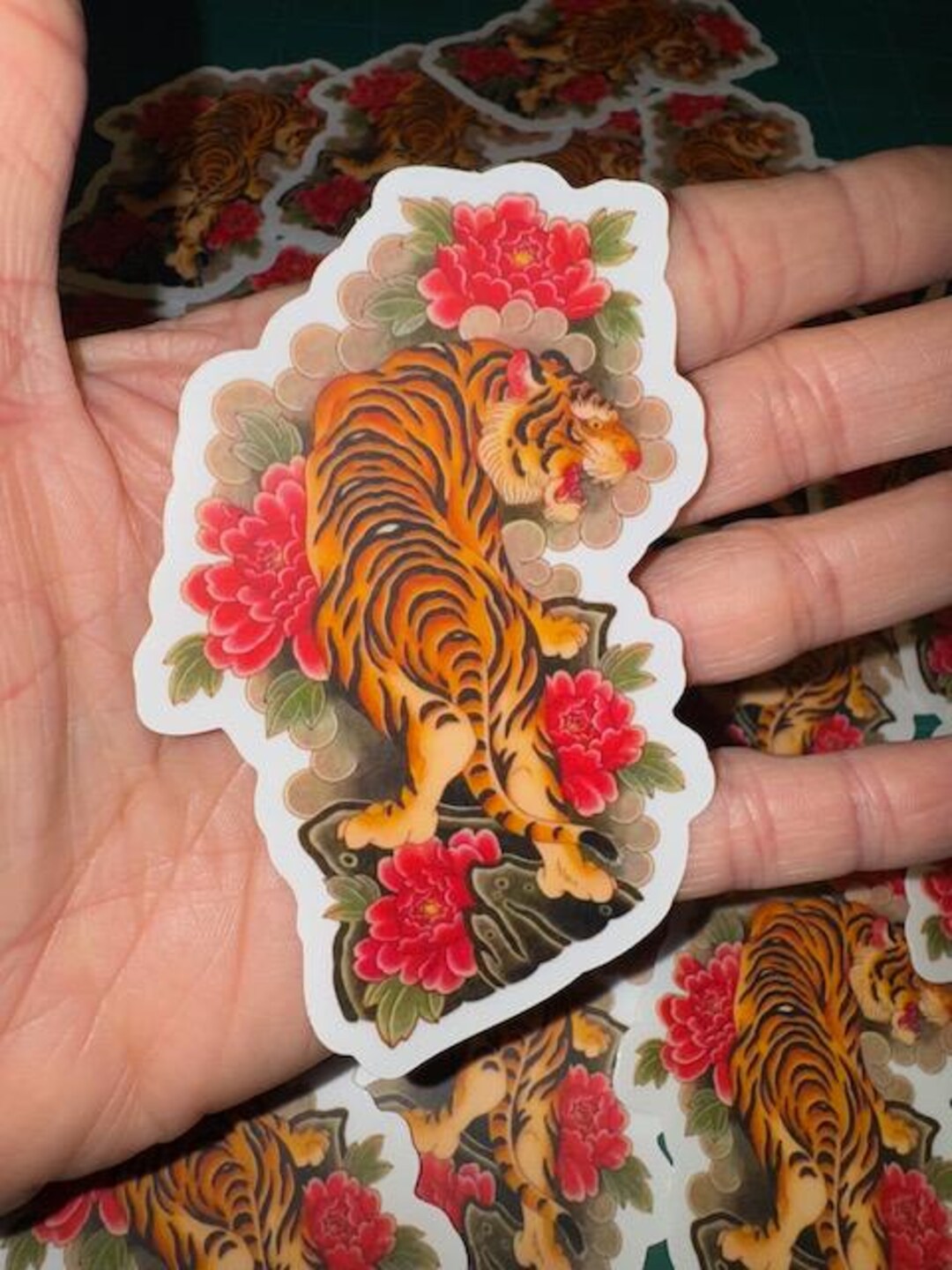 Japanese Tiger Tattoo Sticker (#2)- Japanese Traditional Tattoo Art ...