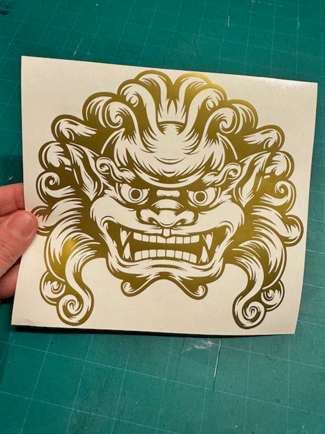 Balinese Barong Rangda Mask Decals Bali Mythology Rwa Bhineda Tiger ...