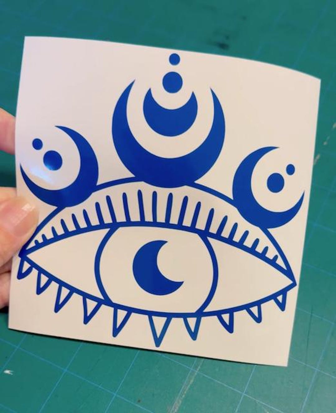 Whimsical Evil Eye Decal (EE8) - Vinyl Car Laptop Decals Motorcycle ...