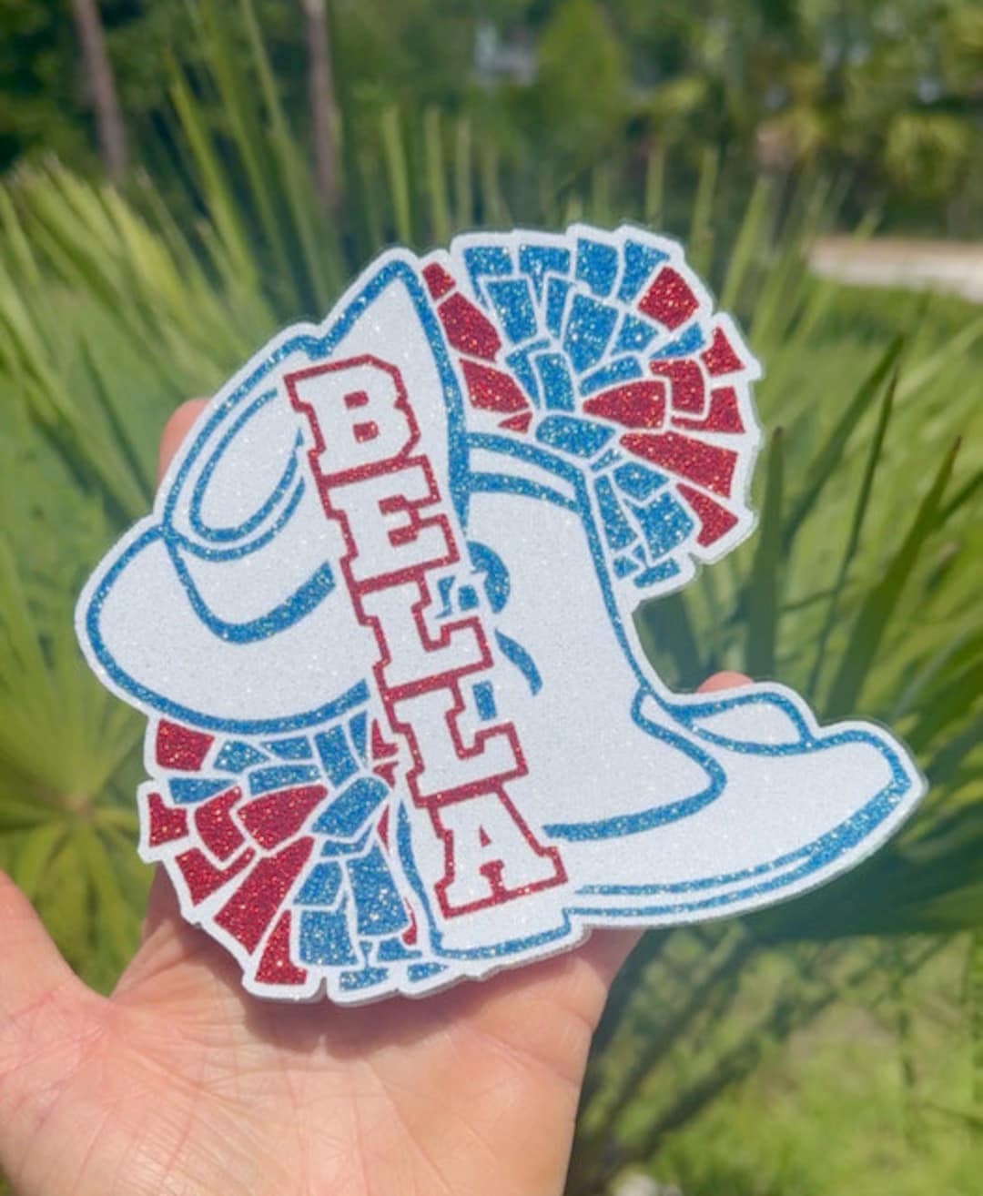 Drill Team Glitter Stickers & Magnets - Name Boot Hat Pom-poms ...