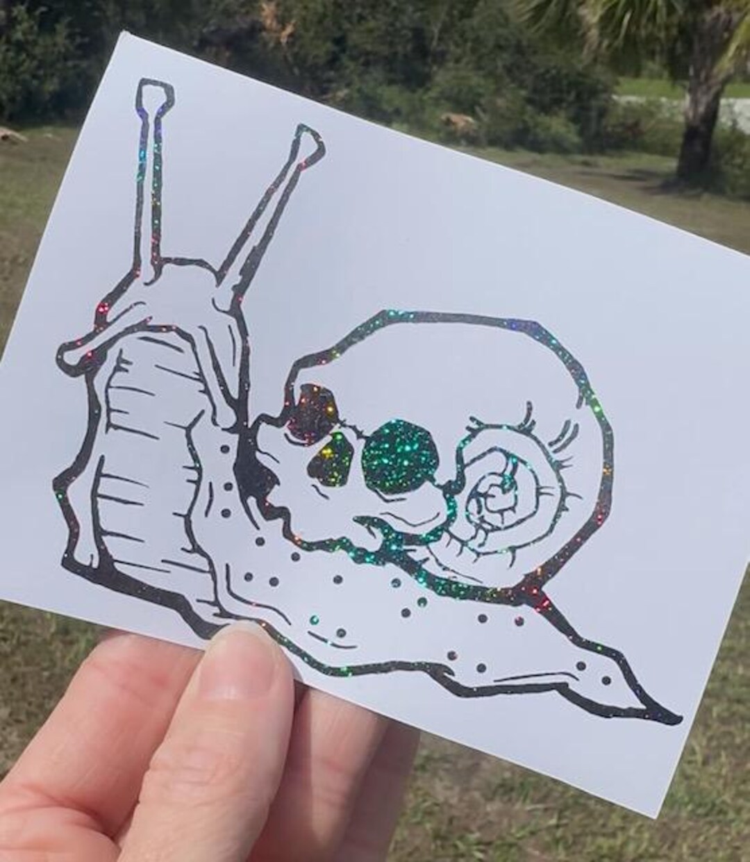 Skull Snail Decal - Trippy Snail Sticker - Vinyl Car Laptop Decals ...