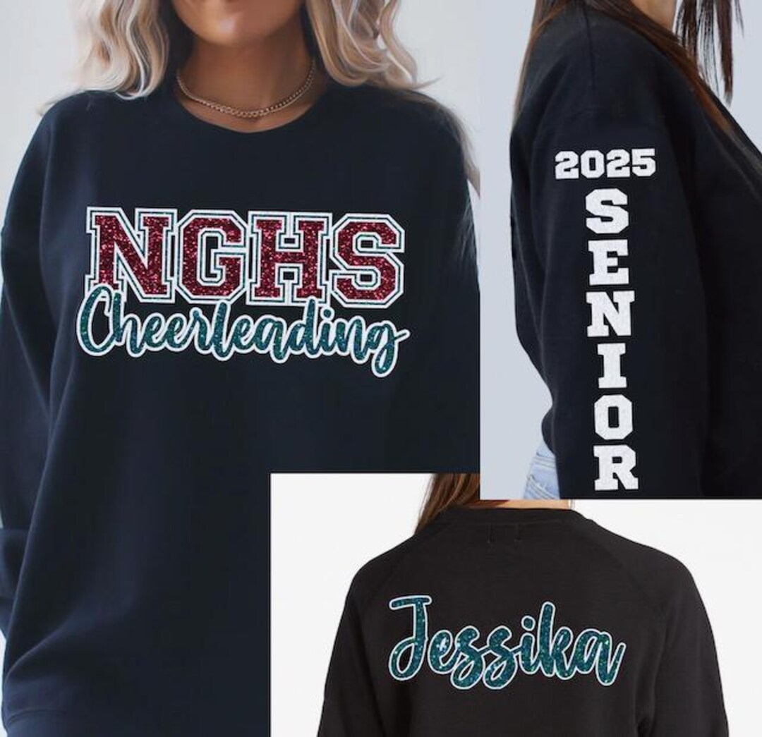 Custom SENIOR 2026 2027 Cheerleading Sweatshirts - Cheer High School ...