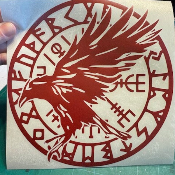 Raven Decal - Etsy